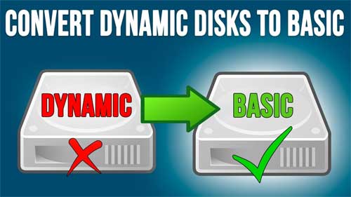 Convert a Dynamic Disk to a Basic Disk Without Losing Data