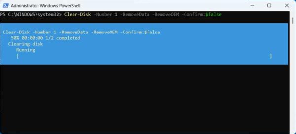How to Wipe and Reconfigure a Hard Drive using PowerShell - Online Computer Tips