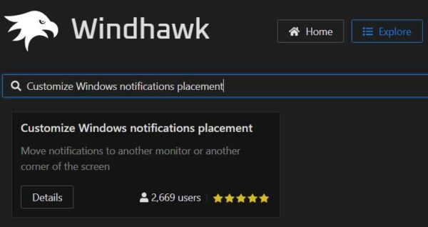 Change Where Windows Desktop Notifications Appear on the Screen