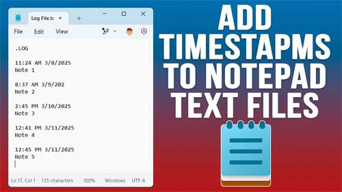 Have Timestamps Automatically Added to Text Files Every Time You Edit Them