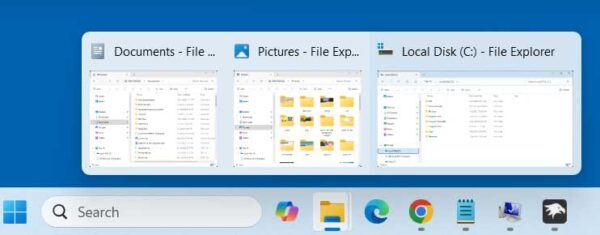 Change or Disable the Windows Taskbar App Thumbnail Hover Over Options