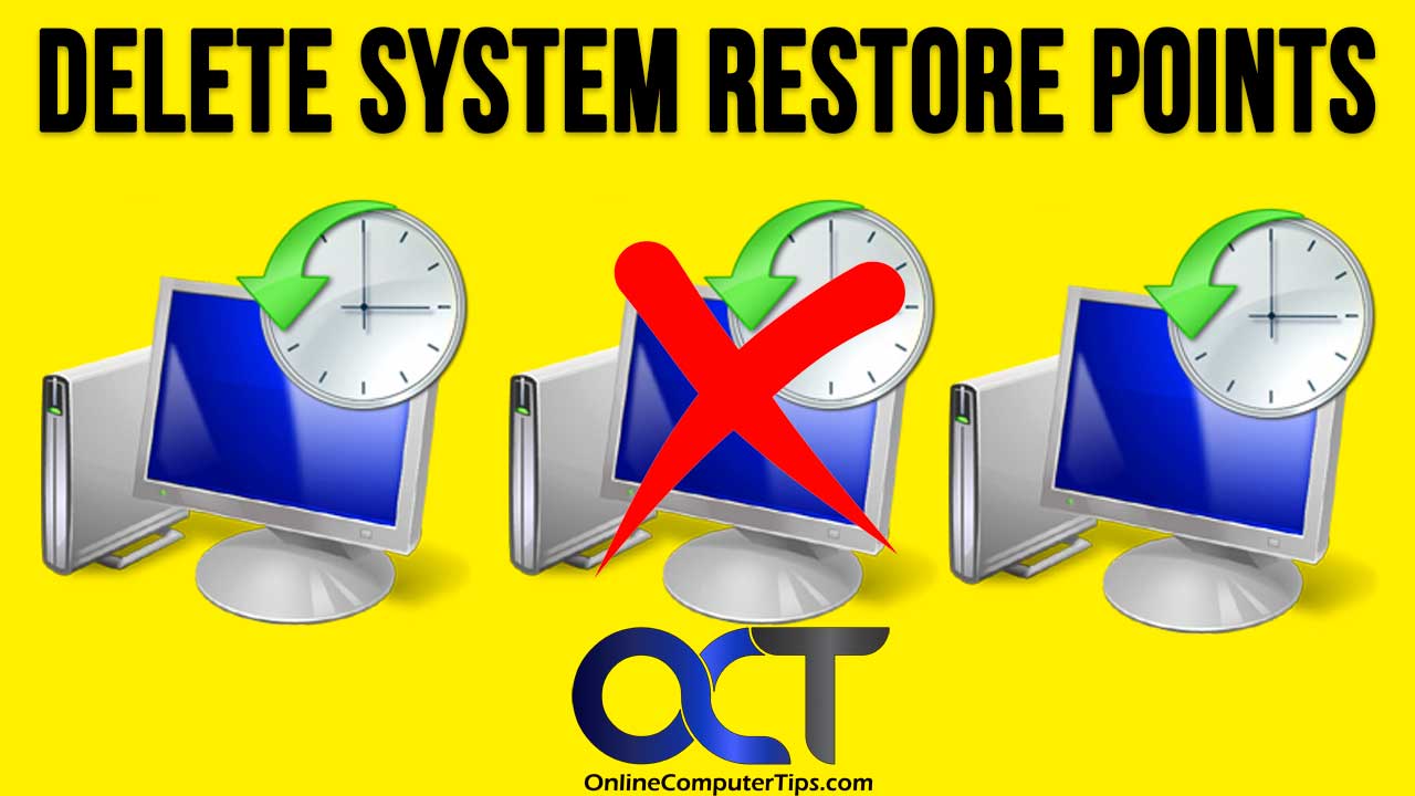 How to Delete or Mount Specific Windows System Restore Points - Online ...
