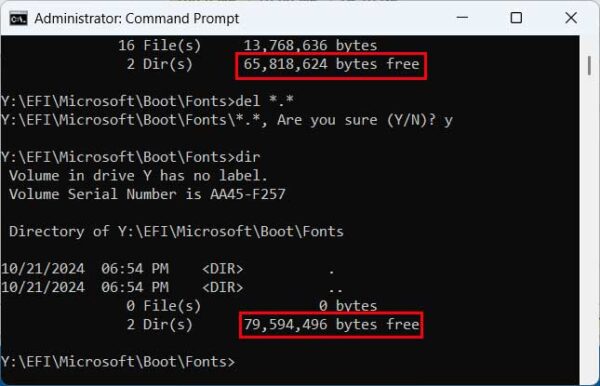 Free Up Space on a GPT Configured EFI System Partition to Upgrade Your PC