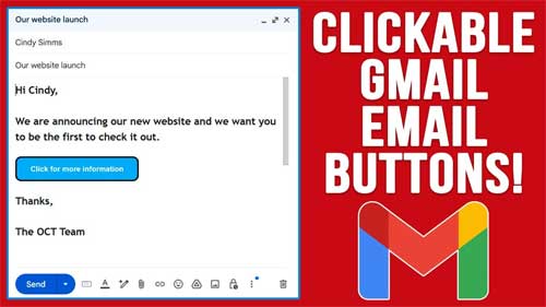 Add Clickable Buttons That Point To Website Urls In Gmail Emails Online Computer Tips