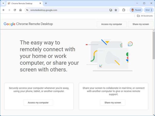 Configure Chrome Remote Desktop for Unattended Access and Remote Support