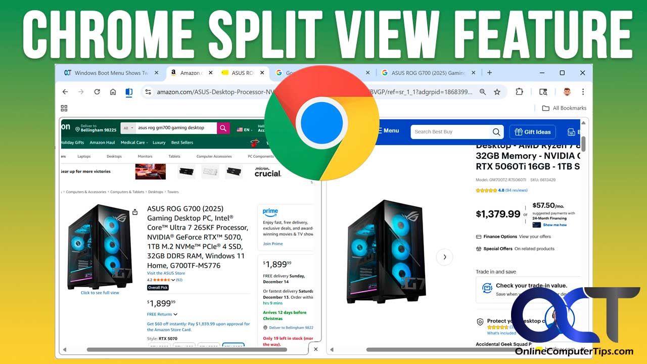 How to Use Google Chrome Split View (Side-by-Side Tabs) - Online ...