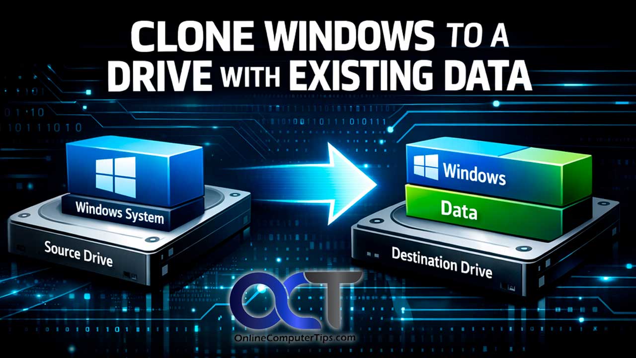 Migrate (Clone) Windows to a Drive with Existing Partitions and ...