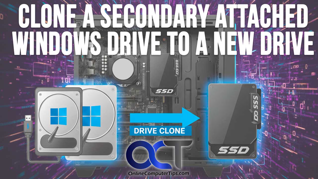 Clone an Attached Secondary Windows Drive from Another PC to a New Hard ...