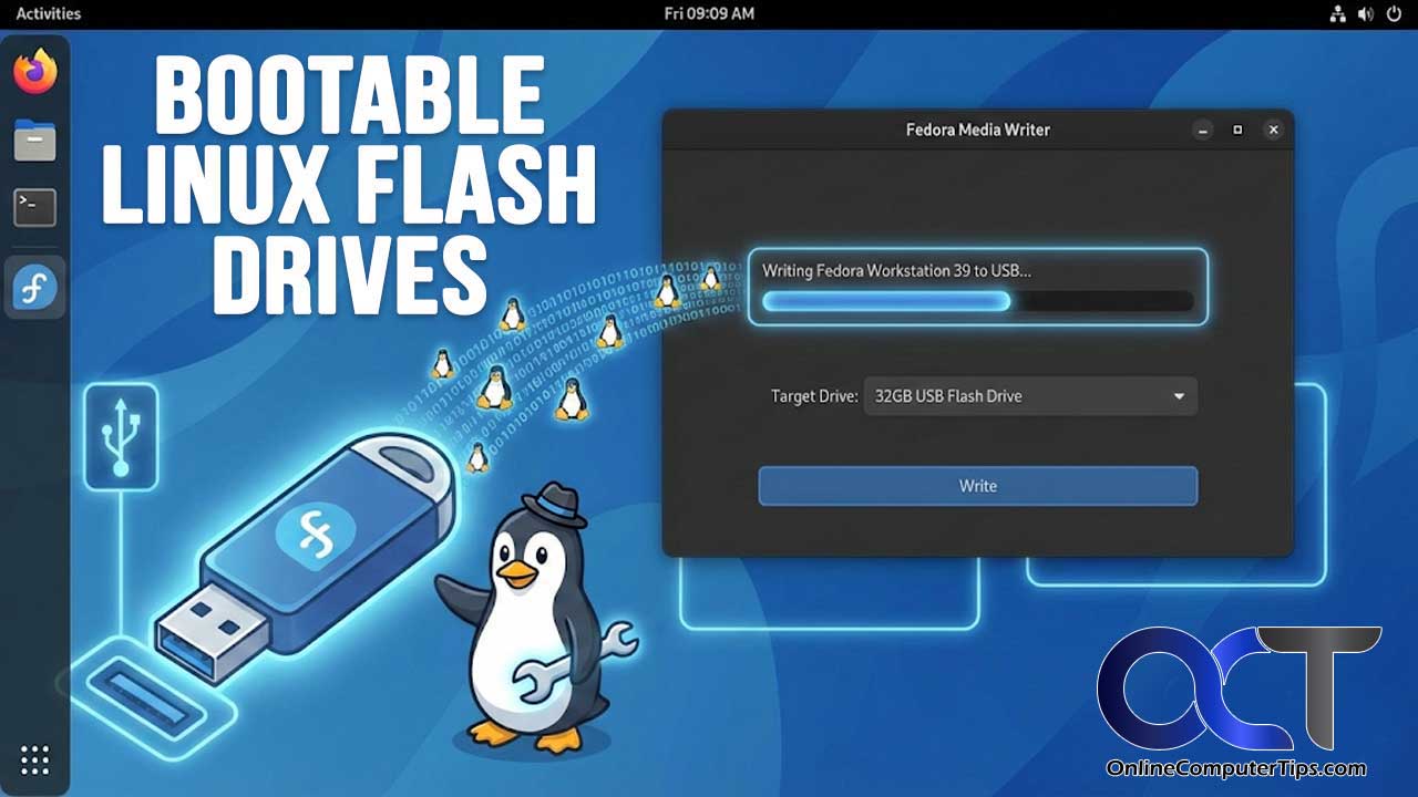 Create Bootable Linux Flash Drives in Linux with Fedora Media Writer
