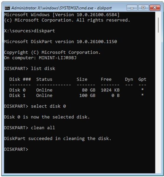 Securely Wipe a Drive Before Installing Windows – DiskPart vs. Deleting ...
